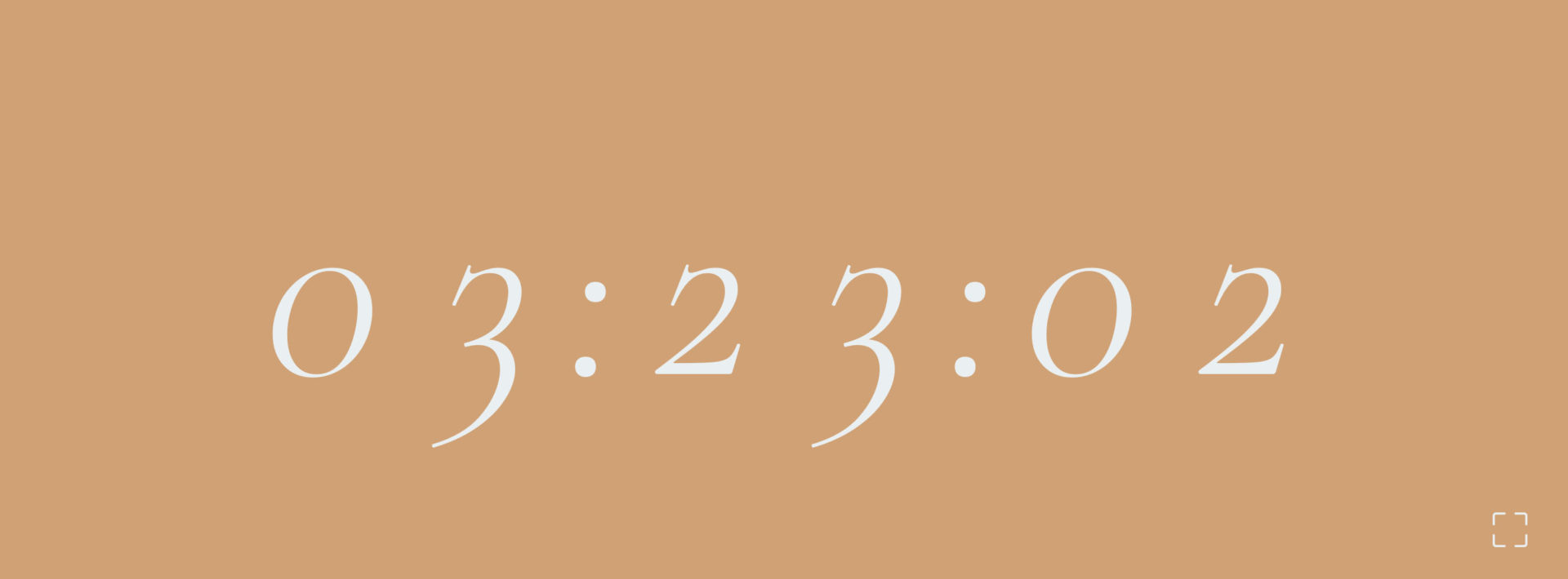 Browser clock - Fullscreen clock with a simple design